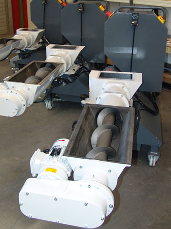 Beside the press granulator GRS 180, GRS 300 - GETECHA