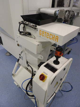 Beside the press granulator GRS 180, GRS 300 - GETECHA